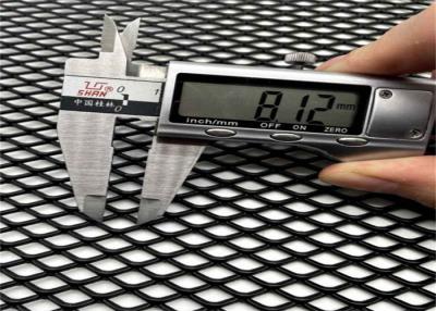 China 8.1mm Hole Black Aluminum Expanded Metal Mesh Power Coated for sale