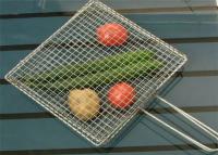 China SS304 200*200mm Square size Crimped Wire woven Tray for Vegetable for sale