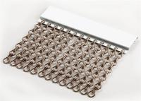 China Corridor Decoration Aluminum Chain Door Curtain 2.2m Height for sale
