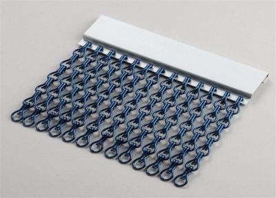 China Room Dividers Aluminum Alloy Metal Mesh Curtain Black Color for sale