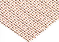 China 1m Width Woven Copper Mesh Laminated Glass Decoration Project Use for sale