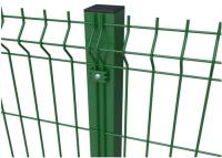 China 3 Folds 3d Curved Wire Mesh Fence Green Pvc Coated Welded for sale