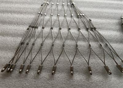 China Hole Size 25mm Stainless Steel Rope Mesh 2.5mm Diameter Ss 316 for sale