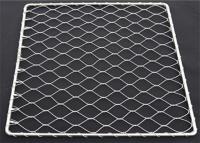 China SS304 Stainless Steel Diamond Hole Shape Woven Helideck Safety Net with Customizable Length for sale
