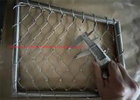 China Ss 316 Helideck Netting 1.5mm Diameter 30*30mm Opening Diamond Shape for sale
