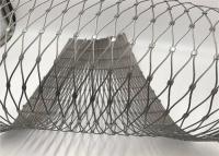 China Ferruled Type Helideck Safety Net Diamond Hole Woven Mesh for sale