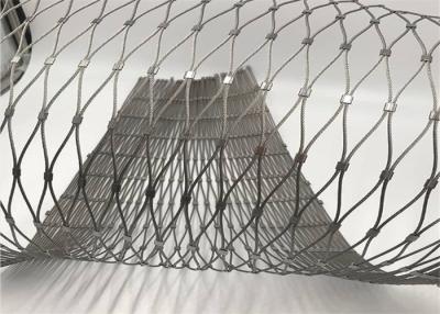 China Ferruled Type Helideck Safety Net Diamond Hole Woven Mesh for sale