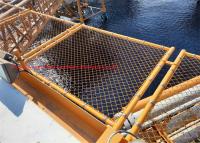 China Yellow Chain Link Fence Type Helideck Net Diamond Offshore Oil Installation for sale