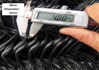 China 4mm Wire Diameter Chain Link Fencing Galvanised Black And Green Highway Use for sale