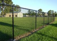 China 4mm Black PVC Diamond Wire Fence 5ft 6ft Tall for sale