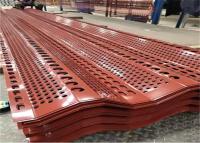 China Perforated Aluminium Windbreak Panels with Galvanized Powder Coating for Easy Install Outdoor Protection for sale