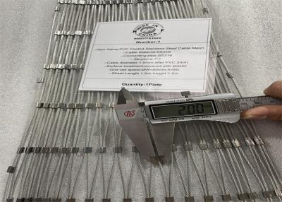 China 2mm Rope Diameter Ferruled Woven Wire Rope Mesh 30 Years Use Life for sale