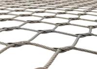 China 100mm Hole Size Knotted Stainless Steel Woven Rope Mesh For Coal And Mine Use for sale