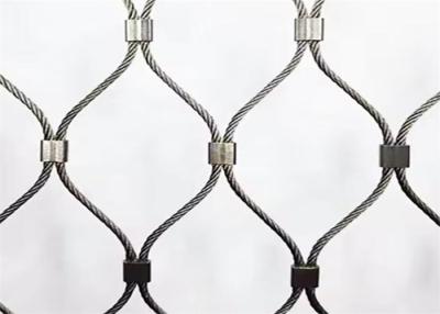 China 0.8m Height 7*7 Structure Wire Rope Net Use For Decoration for sale