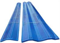 China Blue Color 4 Kinds Of Peaks Windbreak Fence Panels For Coal Factory for sale