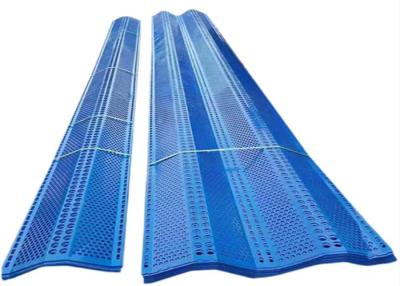 China Blue Color 4 Kinds Of Peaks Windbreak Fence Panels For Coal Factory for sale