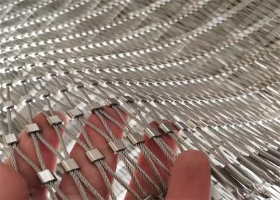 China 2mx30m Length SS316L Stainless Steel Wire Rope Mesh For Bridge Fence for sale