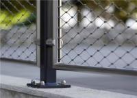 China 6 Meter Height SS304 Stainless Steel Wire Rope Net For Bridge Railing Fence for sale
