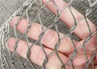 China 1mm Diameter 25mm*25mm Hole Stainless Steel Wire Rope Mesh For Different Animal for sale