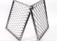 China 20mm Diameter Frame Stainless Steel Wire Rope Mesh For Library Decorative for sale