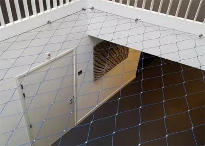 China Ferrule Type 100 Meter Length Stainless Steel Wire Rope Mesh For Fall Protection for sale