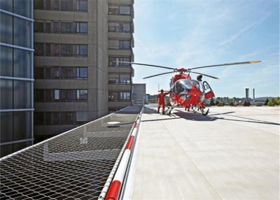 China AISI316 50mm*50mm Hole Stainless Steel Wire Rope Mesh For Helipad Protection for sale