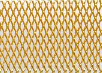 China Gold Color Diamond Hole Expanded Metal Mesh For Indoor Decorative for sale
