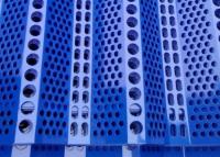 China 3.5meter Length Blue Color Wind Barriers Corrugated Perforated Panel For Power Station for sale