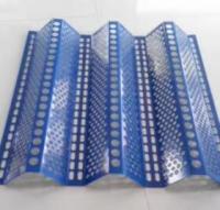 China 5meter Length Blue Three Peaks Wind Break Wall For Highway Use for sale