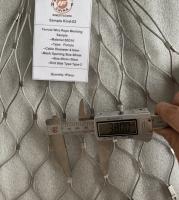 China 38m*38mm Hole Size 2.0mm Wire Diameter Flexible Wire Stainless Steel Cable Mesh For Zoo Animal for sale