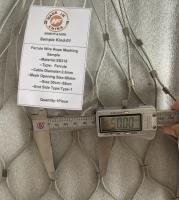 China 50m*50mm Hole Size 2.5mm Wire Diameter Ferruled Stainless Steel Rope Mesh For Zoo Use for sale