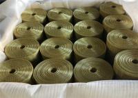 China 0.05mm-0.6mm Yellow Copper Wire Mesh with 60mesh-200mesh for High Conductivity Filter Sift for sale