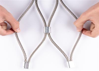 China 60mm*60mm Hole Size 3.0mm Wire Diameter Stainless Steel Rope Mesh For Safety Protection for sale