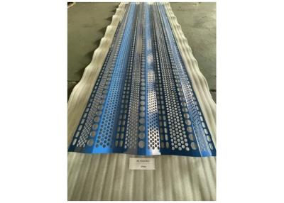 China 3 Peaks 1.0mm Thick Blue Powder Wind Barrier Fence For Coal Storage Yards for sale