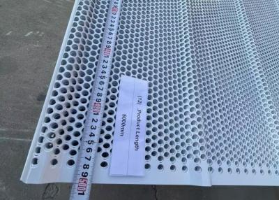 China 5000mm Length 5Peaks 10mm Hole Size White Wind Protection Sheet for sale