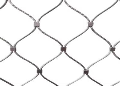 China AISI304 60mm*60mm Hole Ferruled Type Wire Rope Mesh For Fence Use for sale