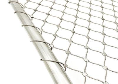 China Ferruled Type Flexible Stainless Steel Rope Mesh For Drop Safety for sale
