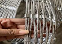 China 2 Meter Height PVC Coated Stainless Steel Rope Net For Outdoor for sale