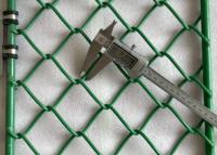 China 10 Years Use Green Color PVC Coated Chain Link Helideck Safety Net For Perimeter for sale