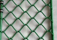 China 50mm*50mm Hole Size Green PVC Coated Diamond Hole Chain Link Helideck Safety Net for Delideck Protection for sale