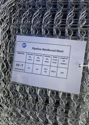 China 2.0mmX 2.0mm 8 Lines Wire Galvanized Oil And Gas Pipeline Reinforcement Wire Mesh For Offshore for sale