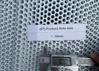 China 0.9mm Thickness 10mm Hole Size White Color Wind Protection Sheet For Decoration Use for sale