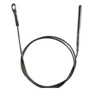 China Steel Wire Rope Assembly Security Cable Lock With Loop Nipple Zinc Head Ends for sale