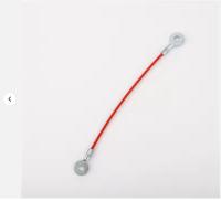 China Pvc Coated Wire Rope Aluminium Sleeve Hanging Wire Stainless Steel Wire Rope With Ring Eye Terminals for sale