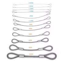 China 0.8mm-10mm Stainless Steel Wire Rope Cable Special Pressed Safety Rope Aluminum Sleeve Zinc for Lifting for sale