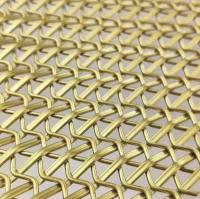 China Customized Antique Brass Modern Decorative Woven Wire Mesh for Wall Cabinets for sale