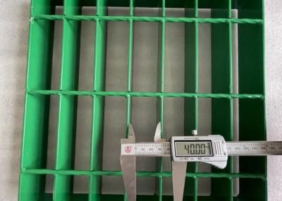 China 40mm Powder Coated Steel Bar Grating for Safety Fencing for sale