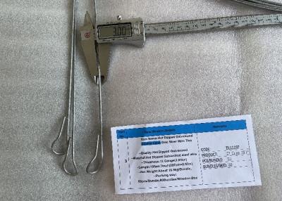 China 3.0mm Hot Dipped Galvanized Bale Ties Wire 5.97m Double Loop for sale