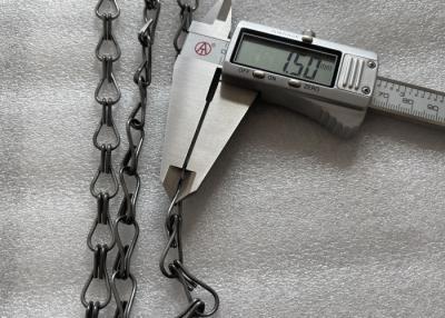 China 1.5mm Wire diameter Drak Gray Color Aluminum Chain Metal Curtains for Office decoration use for sale