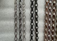 China 1.5mm Wire Diameter Dark Gray Color Anti-Rust Aluminum Chain Metal Curtain for Office Decoration for sale